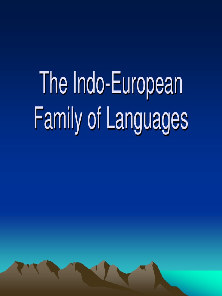 Indo-European Linguistics 1 | PDF | Languages Of Europe | Philology