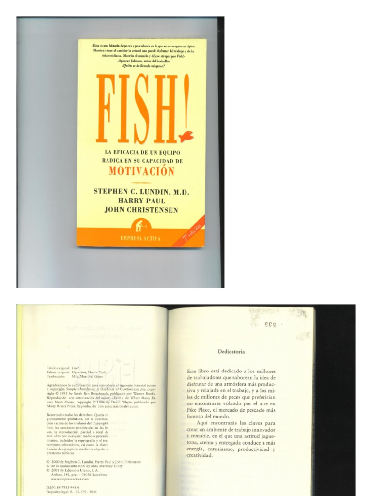 Libro de Fish Motivacion