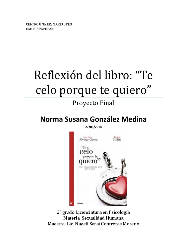 Por Que Te Quiero Te Celo | PDF | Temor | Amor