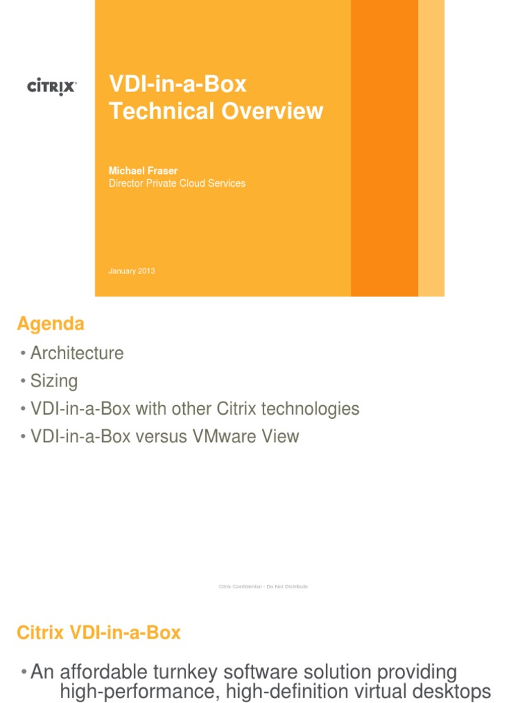 2013 Citrix VDI in A Box Overview | PDF | Desktop Virtualization ...