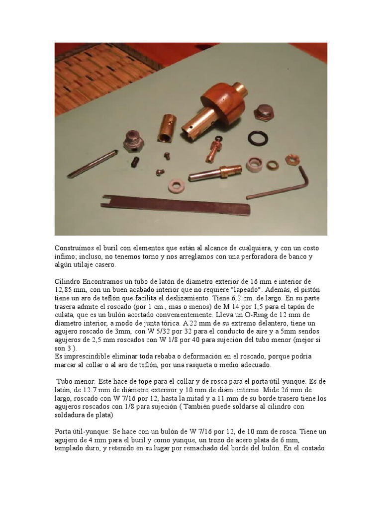 Buril Neumatico | PDF | Science | Ingeniería