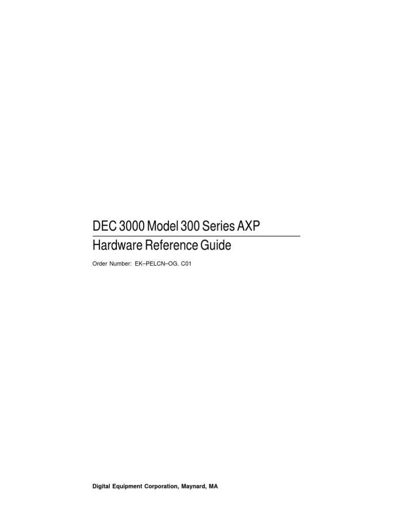 Dec 3000 m300 Manual | PDF | Operating System | Letter Case