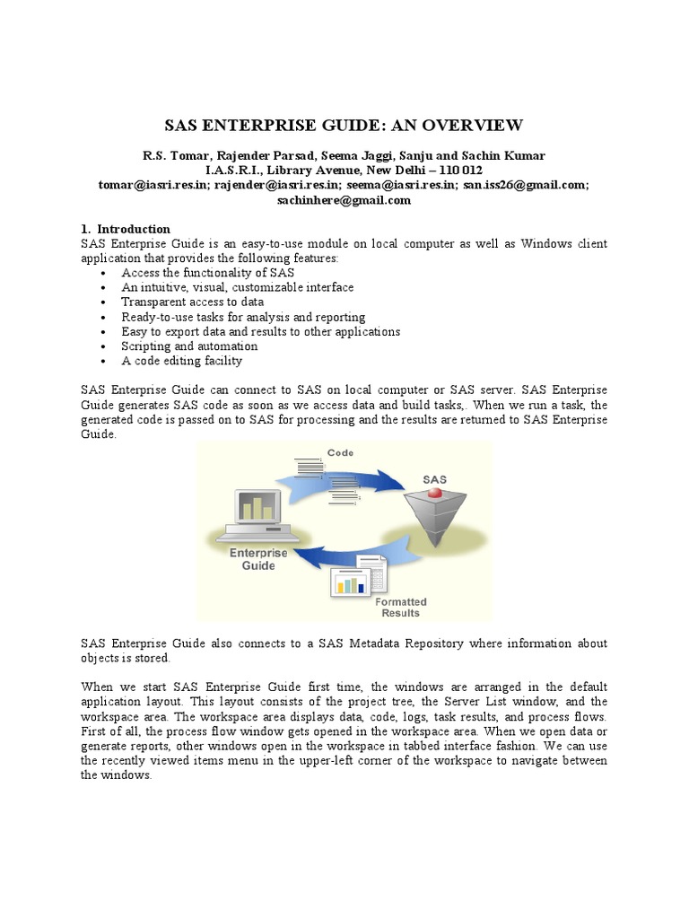 Overview of SAS Enterprise Guide 8.6 | PDF | Scatter Plot | Chart