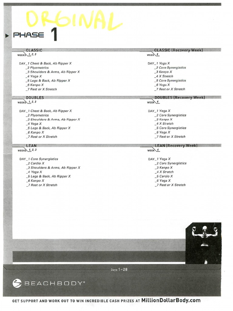 P90X Phases | PDF