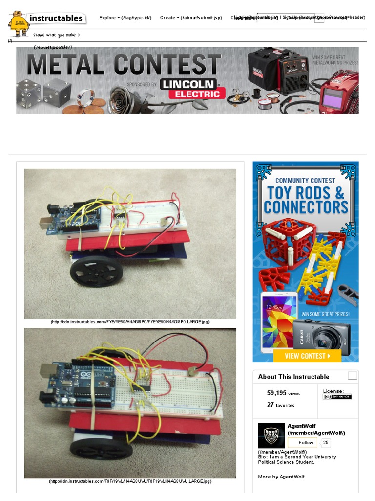 Arduino and L293D Robot (Part 1) | PDF | Arduino | Digital Technology