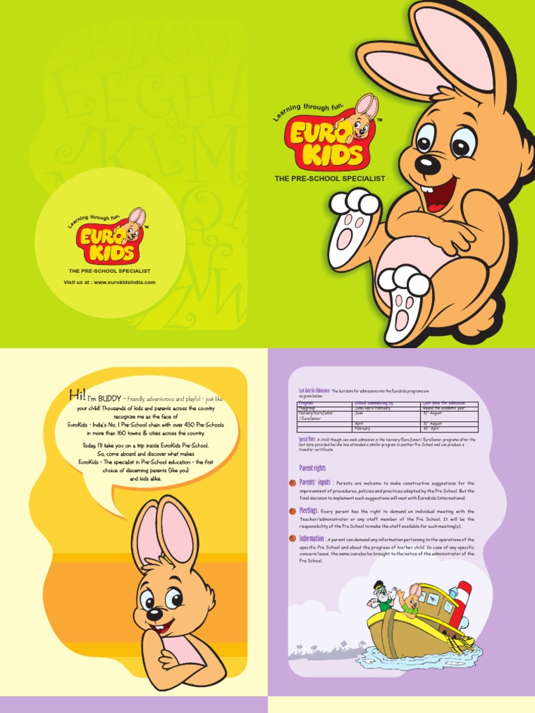 Eurokids Brochure | Preschool | Kindergarten