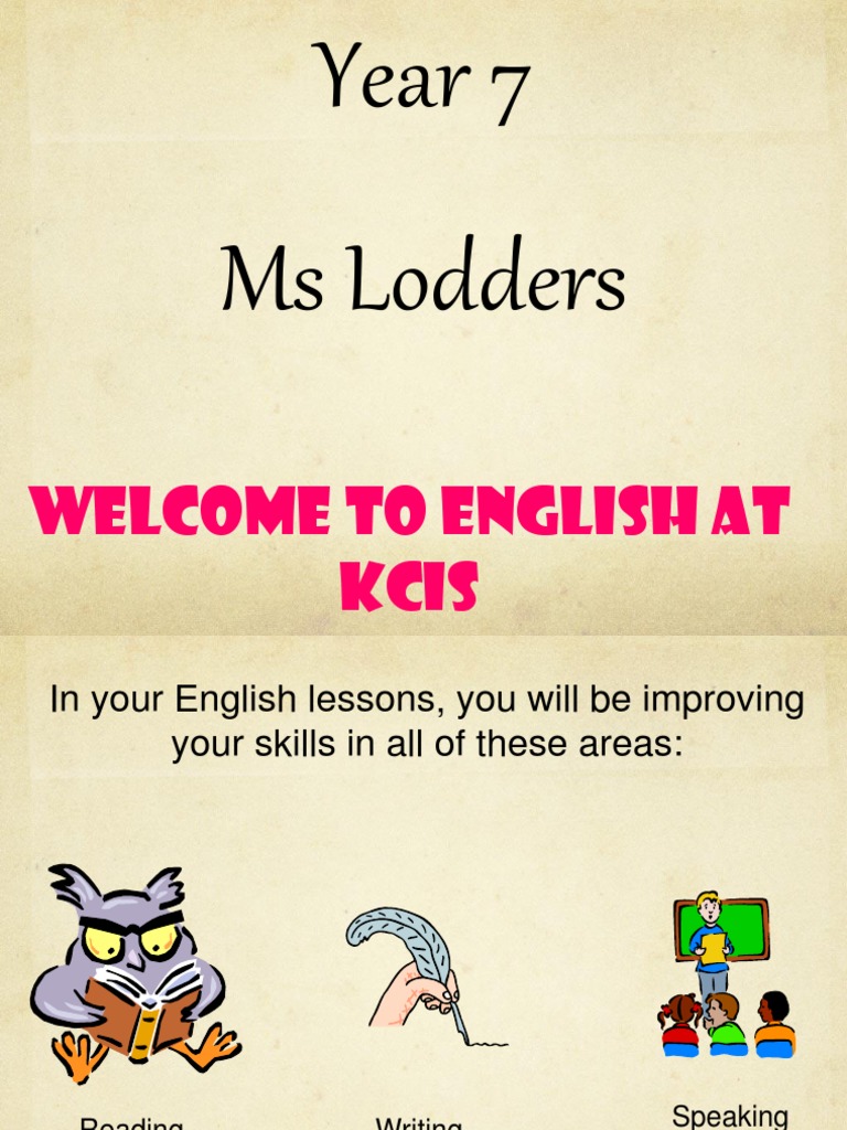 Year 7 English Class Overview | PDF