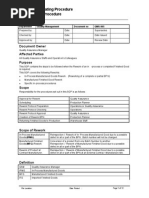 QMS 065 Manufacturing Rework Procedure Sample | PDF | Quality Assurance ...
