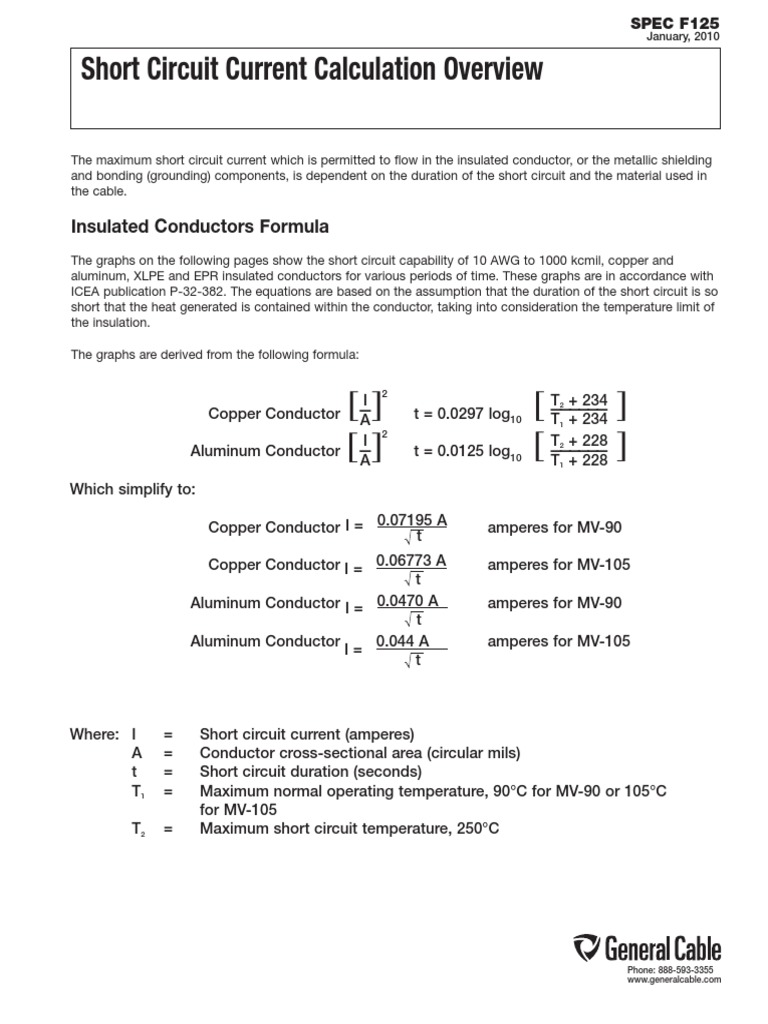 Cable Short Circuit | PDF | Electrical Conductor | Electric Current