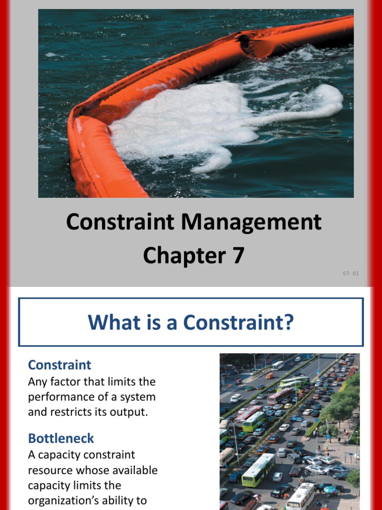 Constraint Management Guide | PDF | Business (General) | Computing And ...