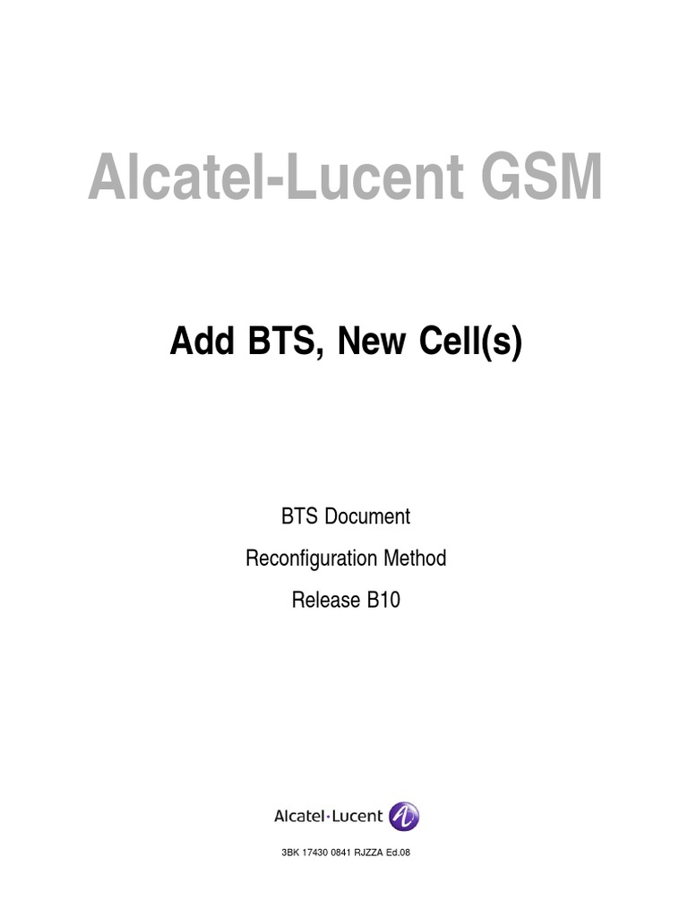 Alu-Add Bts & New Cells-B10 | PDF | General Packet Radio Service ...