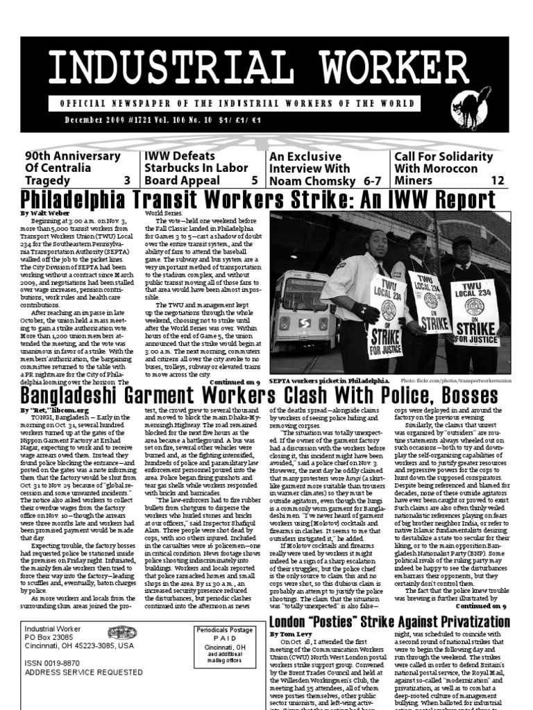 Industrial Worker - December 2009 | PDF | Industrial Workers Of The ...