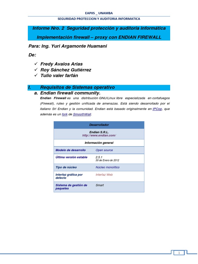 Endian Firewall Proxy | PDF | Servidor proxy | Cortafuegos (informática)