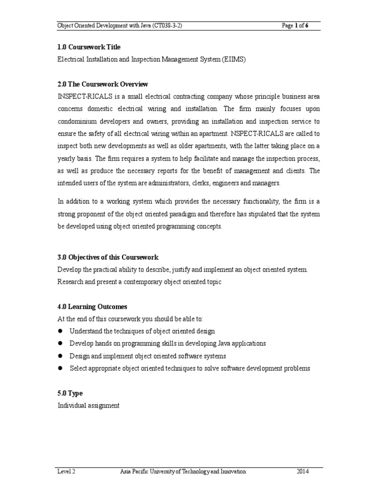 Assignment Oodj Download Free Pdf Object Oriented Programming Object Computer Science 