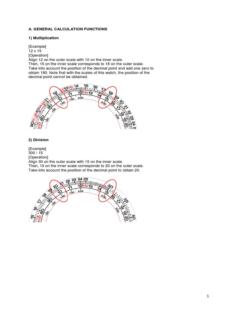 Casio Slide Rule | PDF | Fuel Economy In Automobiles | Speed