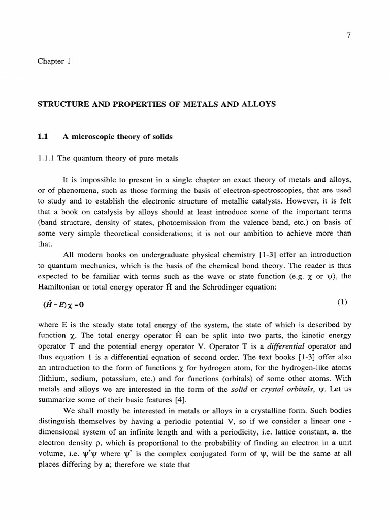 Metals and Alloys: Quantum Theory Basics | PDF | Atomic Orbital ...