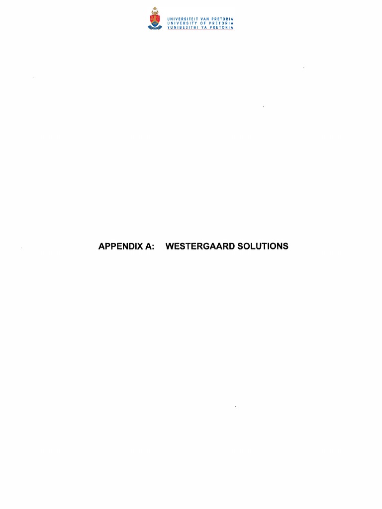 Westergaard Solutions | PDF | Bending | Reinforced Concrete
