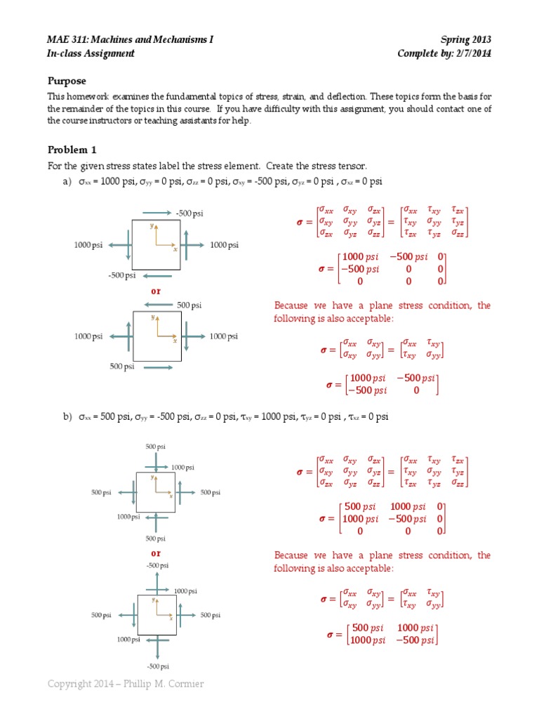 UB Mae 311 | PDF | Stress (Mechanics) | Continuum Mechanics