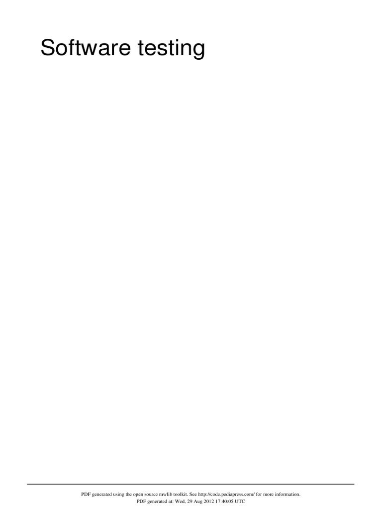 Software Testing | PDF | Software Testing | Certification