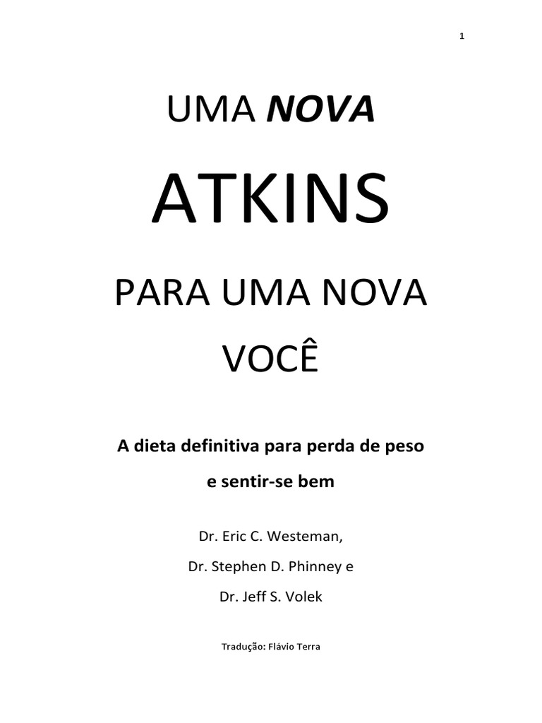 Uma Nova Atkins para Uma Nova Você PDF | PDF | Autoajuda