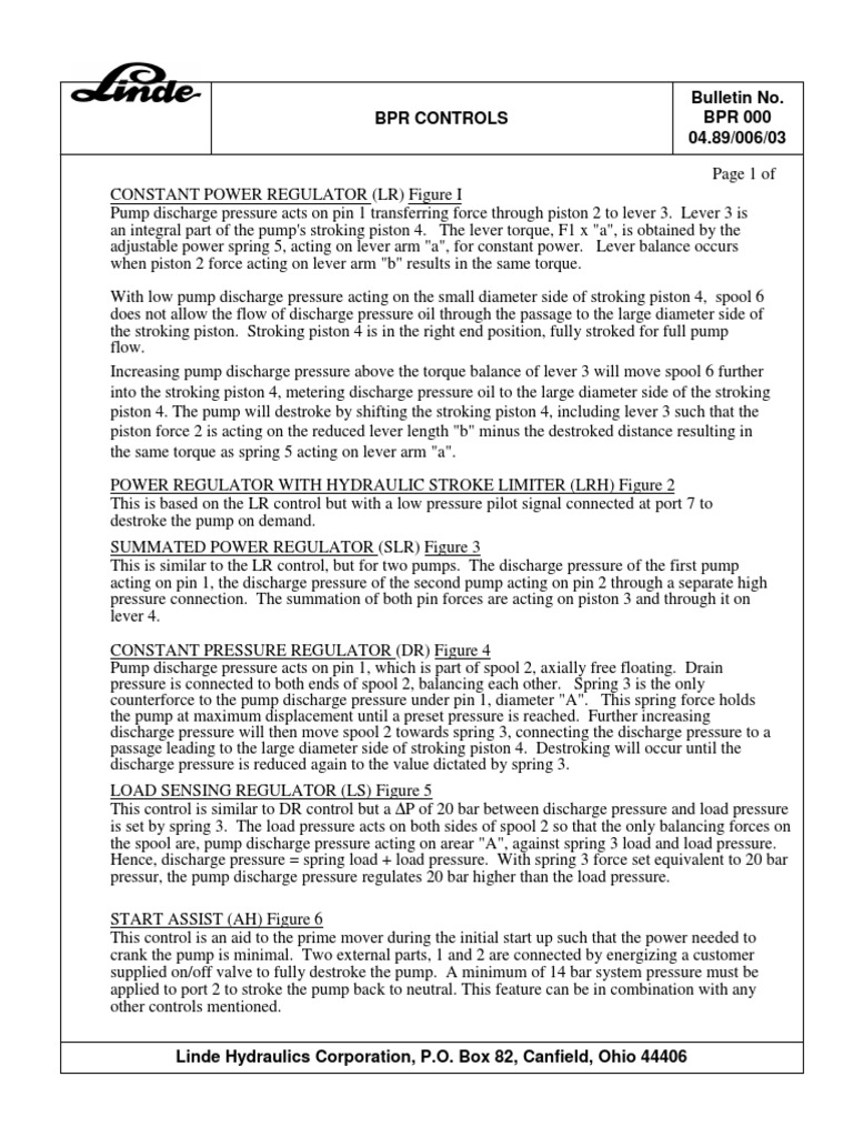 BPR Controls | PDF | Pump | Piston