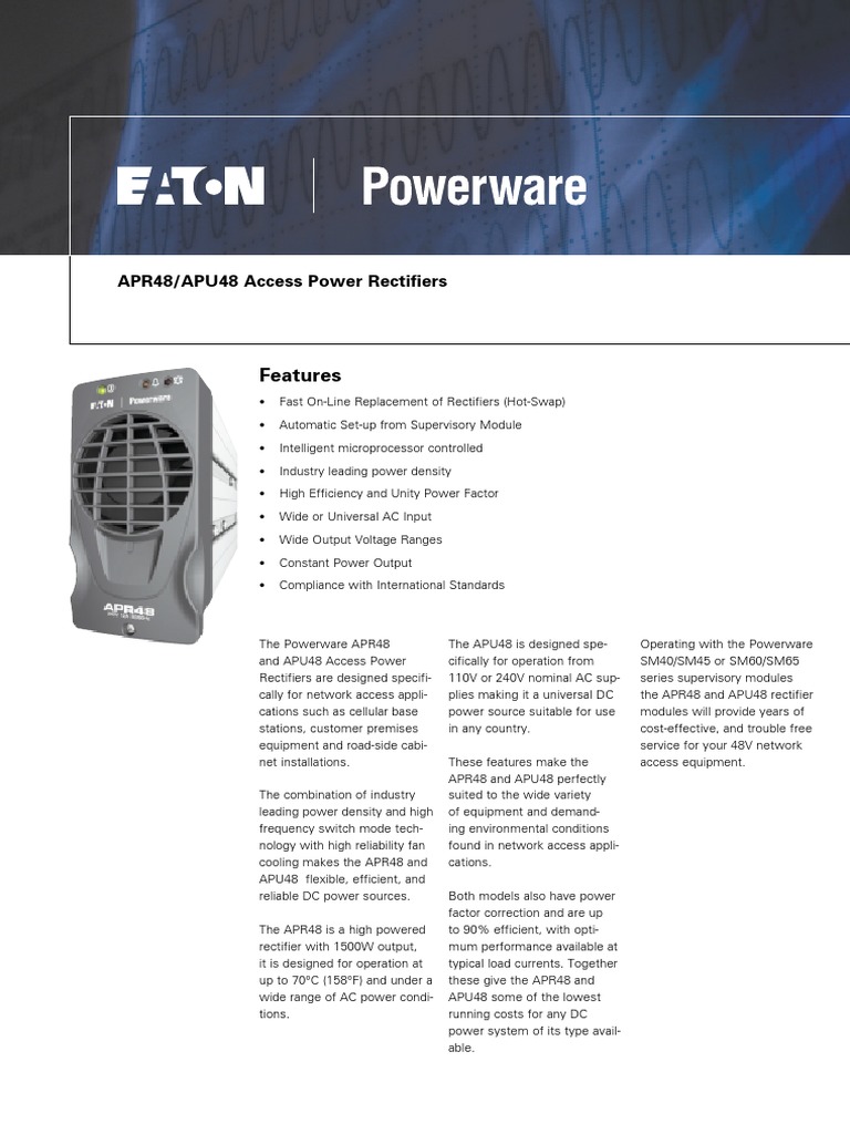 Apr48-Apu48 B7053088 | PDF | Rectifier | Mains Electricity