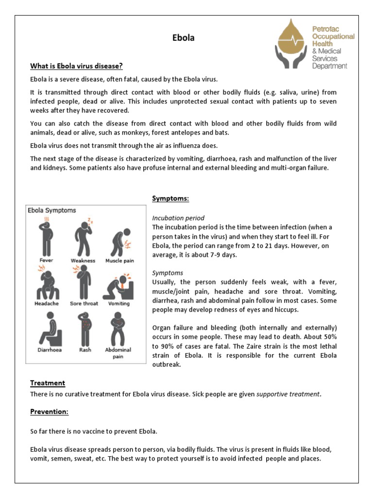 A Comprehensive Guide to Ebola Virus Disease: Symptoms, Transmission ...