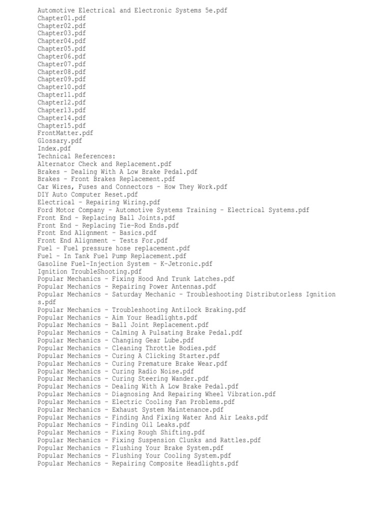 Document | Automotive Industry | Motor Vehicle