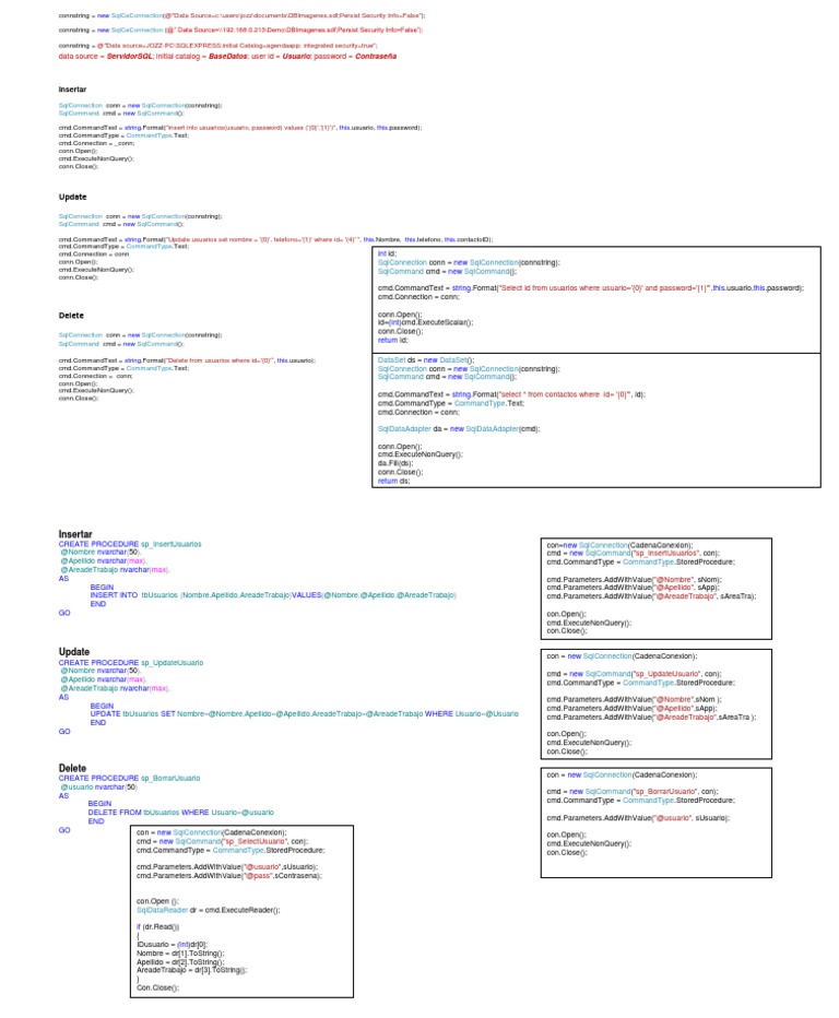 Connstring | PDF | Password | Information Technology Management