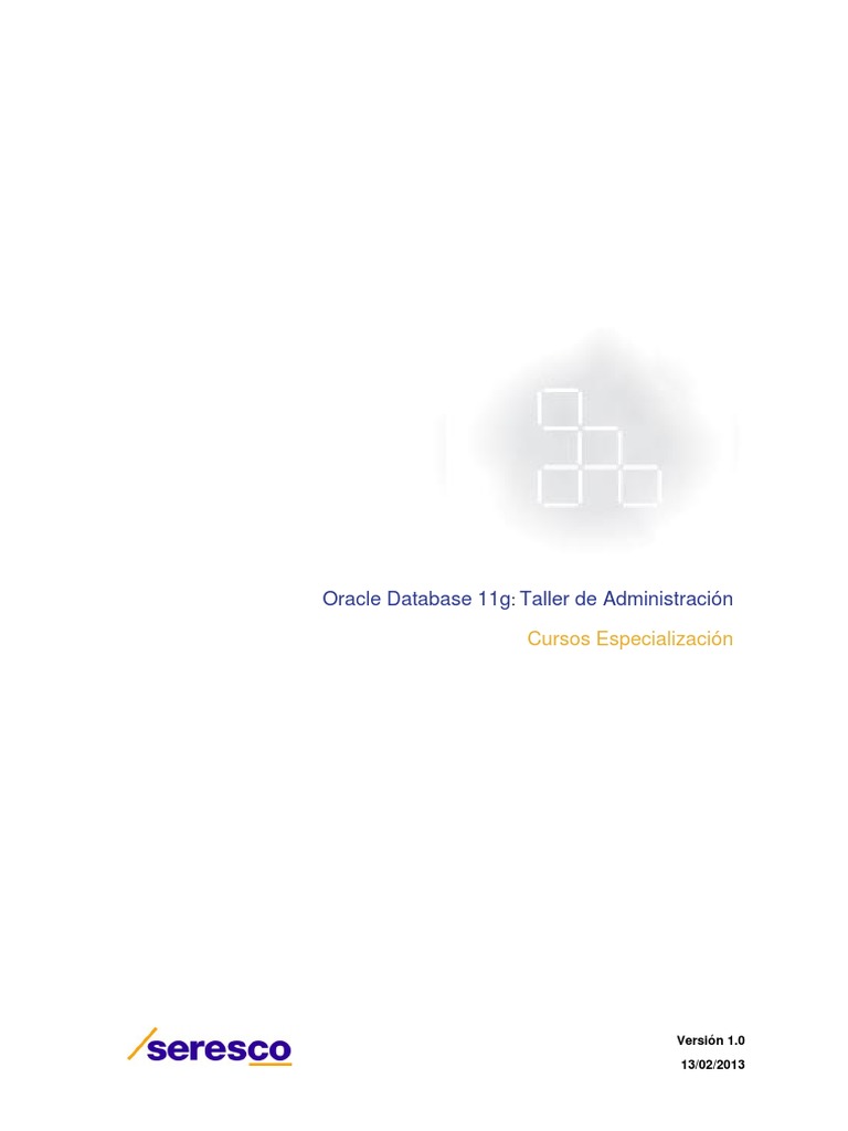 Oracle Database 11g-Taller de Administracin I | PDF | Base de datos ...