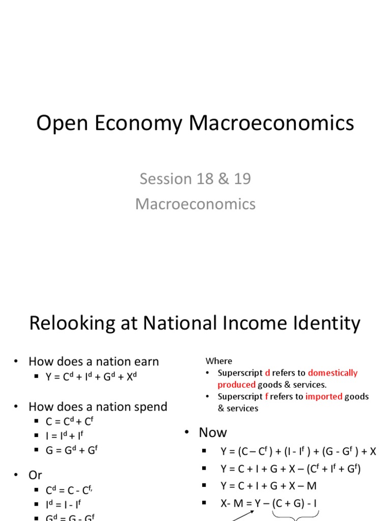 Open Economy Macroeconomics Overview | PDF | Fiscal Multiplier ...