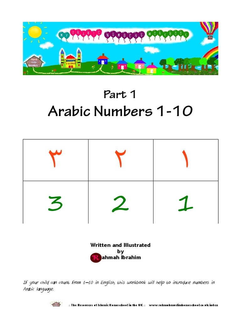 Arabic Numbers 1-10 Workbook for Kids | PDF | Arabs | Languages