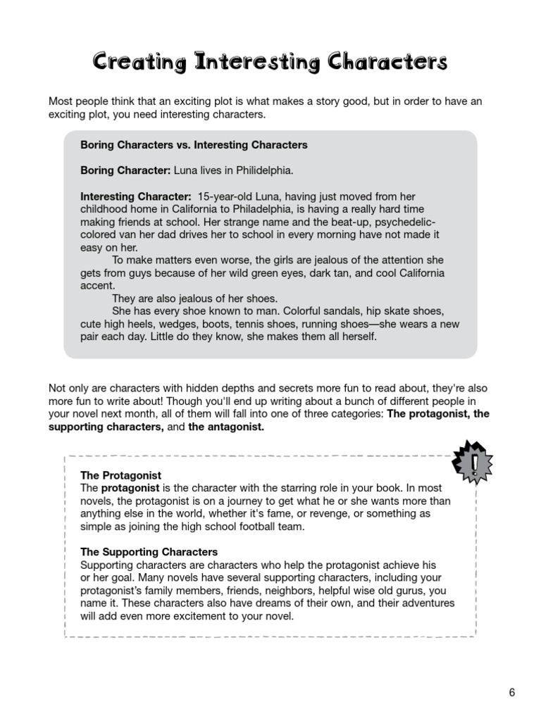 How To Create Interesting Characters PDF | PDF | Shoe