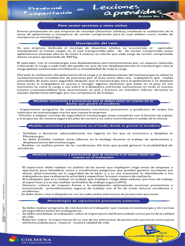 Plantilla Lecciones Aprendidas | PDF | Máquina elevadora | Residuos