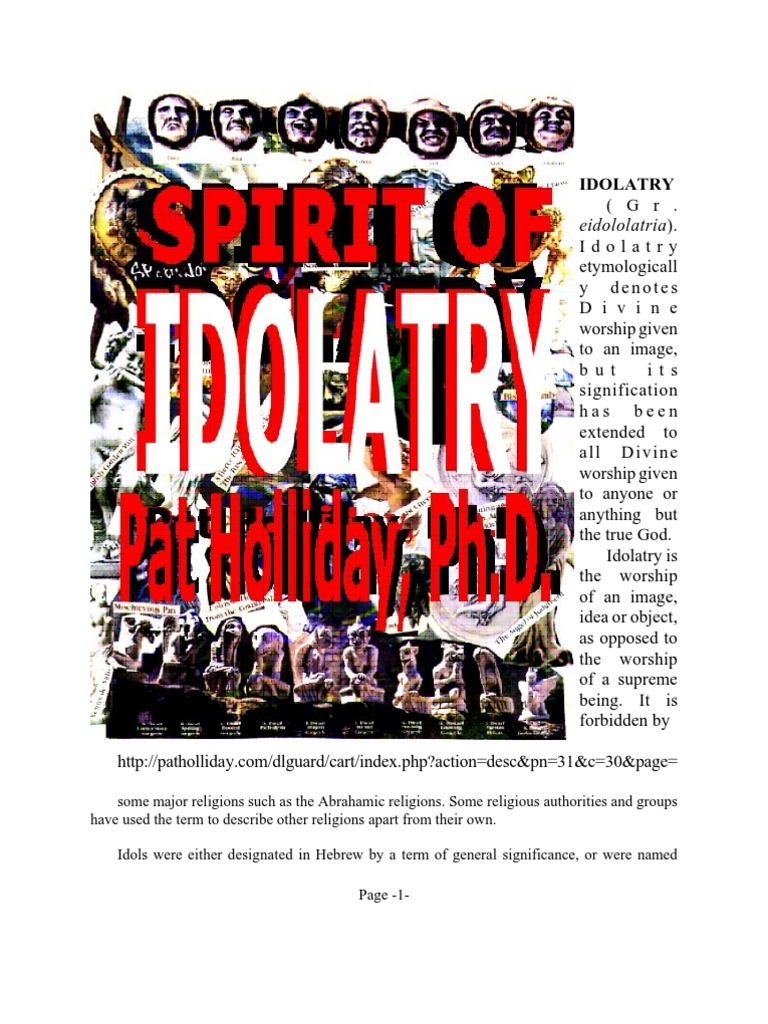 Spirit of Idolatry | PDF | Idolatry | Jesus