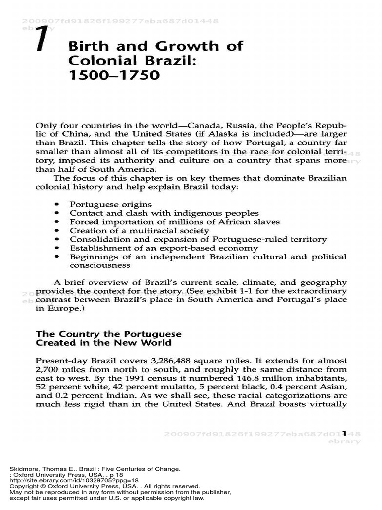 Brazil Five Centuries of Change Chapter 1 Birth and Growth of Colonial ...