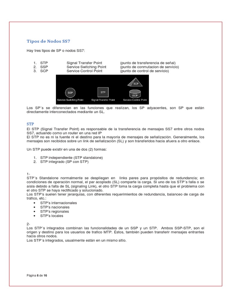 Resumen SS7 | PDF | Gsm | Señalización (Telecomunicaciones)