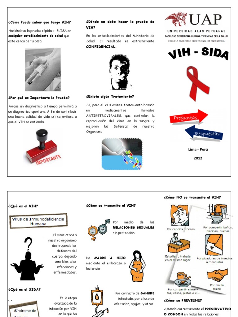 Triptico Vih Sida | PDF