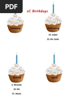 Staff Birthday List | PDF