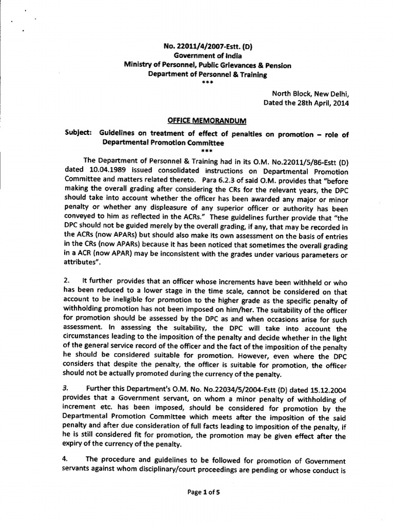Dopt Circular 28.4.14 | PDF | Government | Public Law