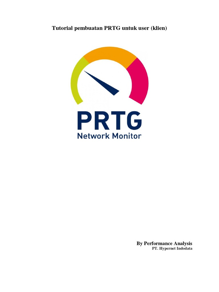 Tutorial Pembuatan PRTG Untuk User | PDF | Komputer