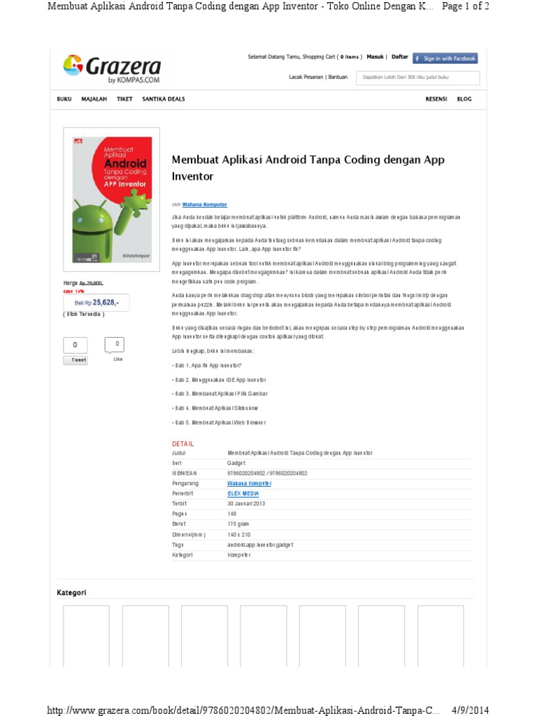 Membuat Aplikasi Android Tanpa Coding Dengan App Inventor Pdf Pdf