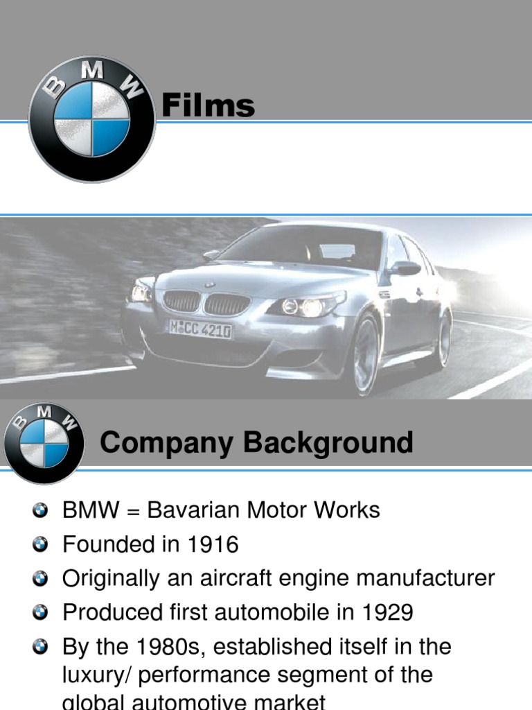 BMW Presentation Example1111 | PDF | Bmw | Luxury Vehicles