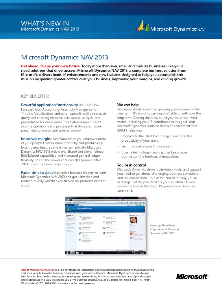 What Is New Dynamics NAV 2013 | PDF | Microsoft Dynamics Nav | Microsoft