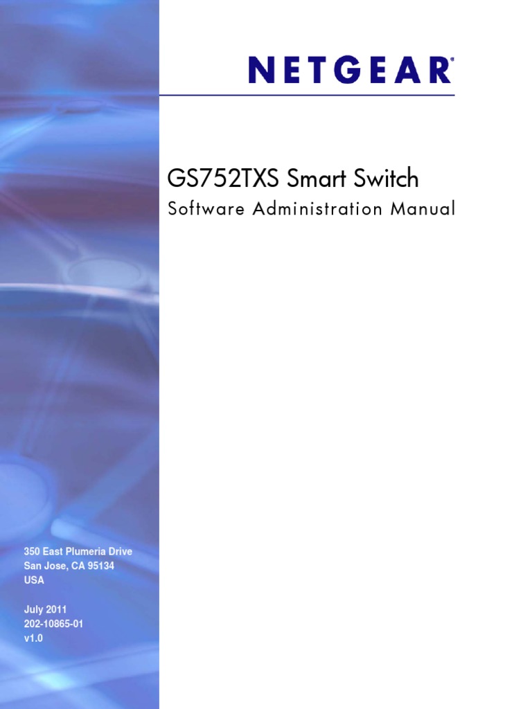 Netgear GS752TXS User Manual | PDF | Ip Address | Network Switch