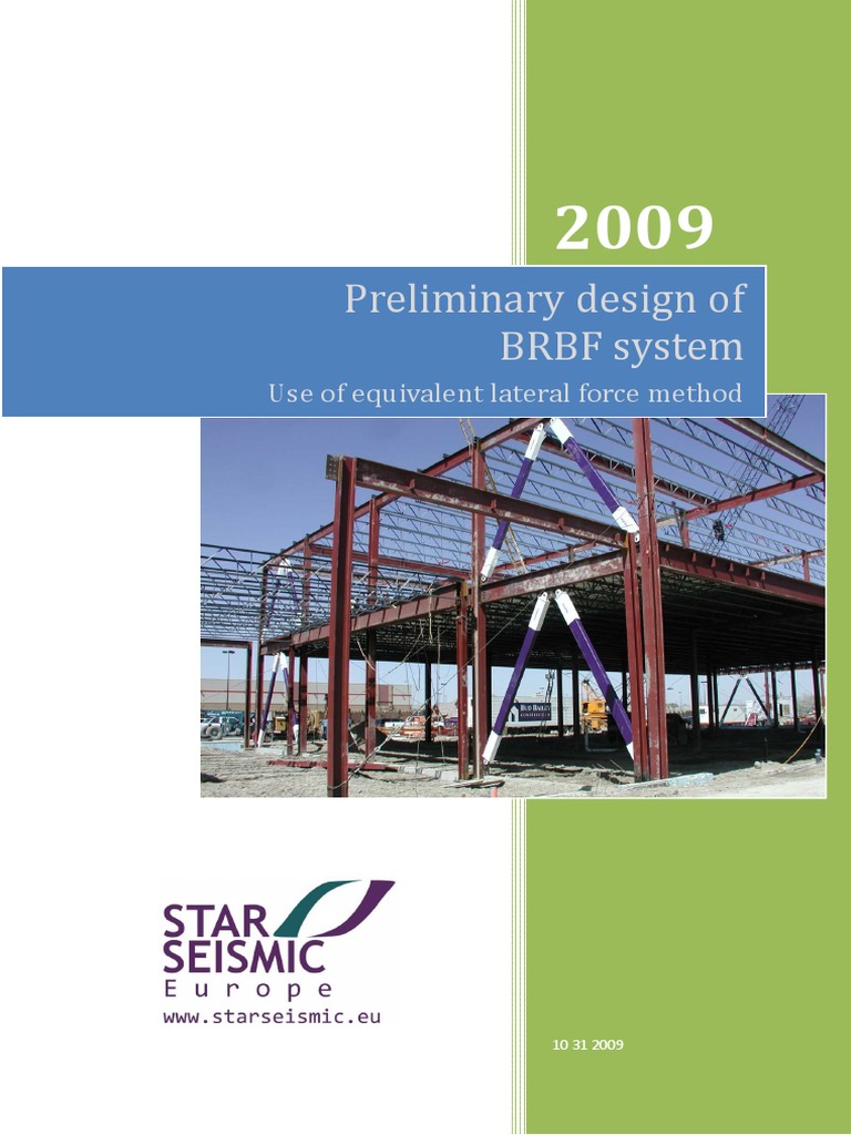 Preliminary Design of BRBF System: Use of Equivalent Lateral Force ...