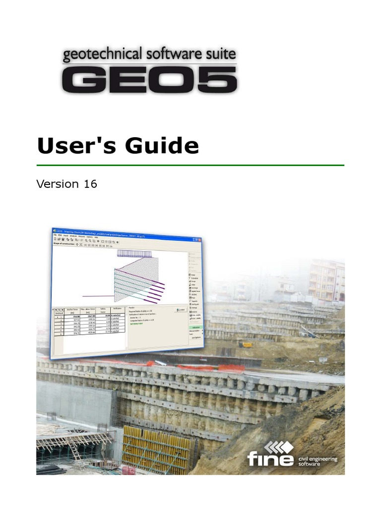 GEO5 v16 Software Manual | PDF | Deep Foundation | Civil Engineering