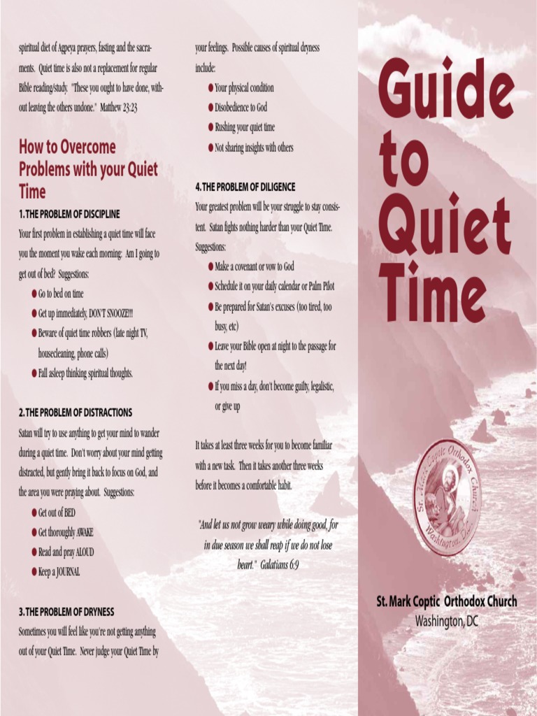 Guide to Quiet Time | Prayer | Religious Behaviour And Experience