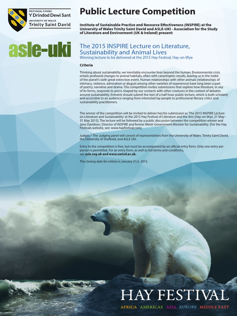 Hay Public Lecture Poster | PDF