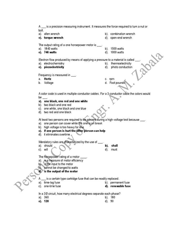 RME Past Exams | PDF | Capacitor | Fuse (Electrical)